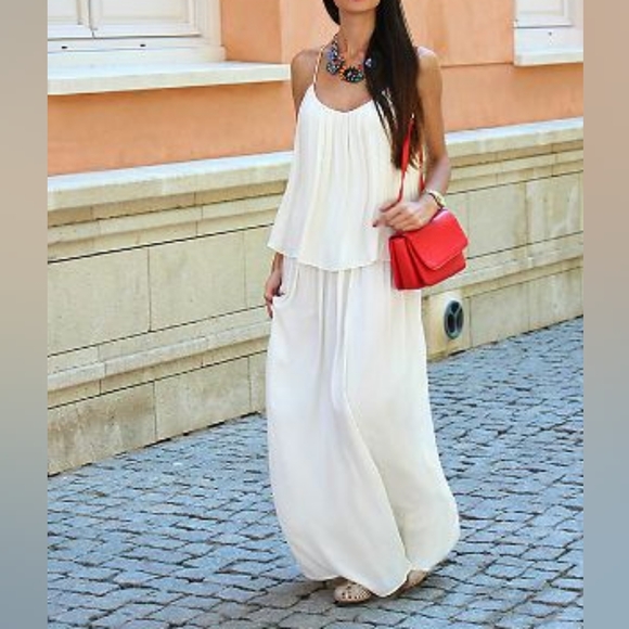 Zara | Dresses | Zara Layered Top Maxi Dress | Poshmark